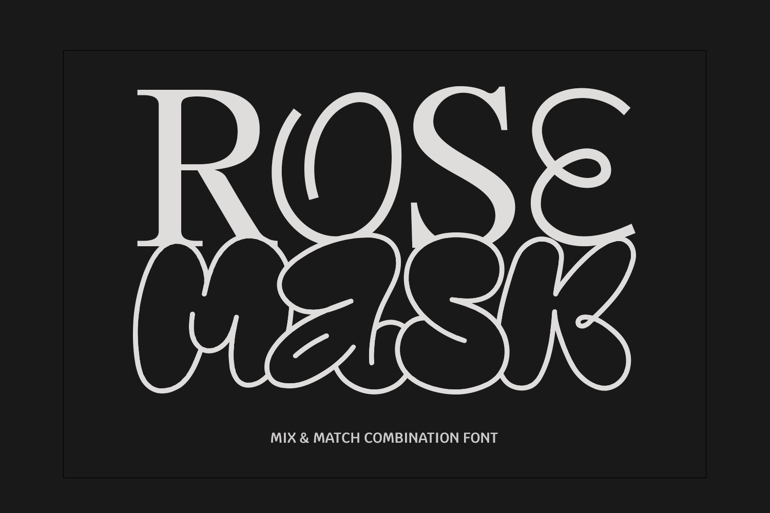Rose Mask Font by Viswell Studio
